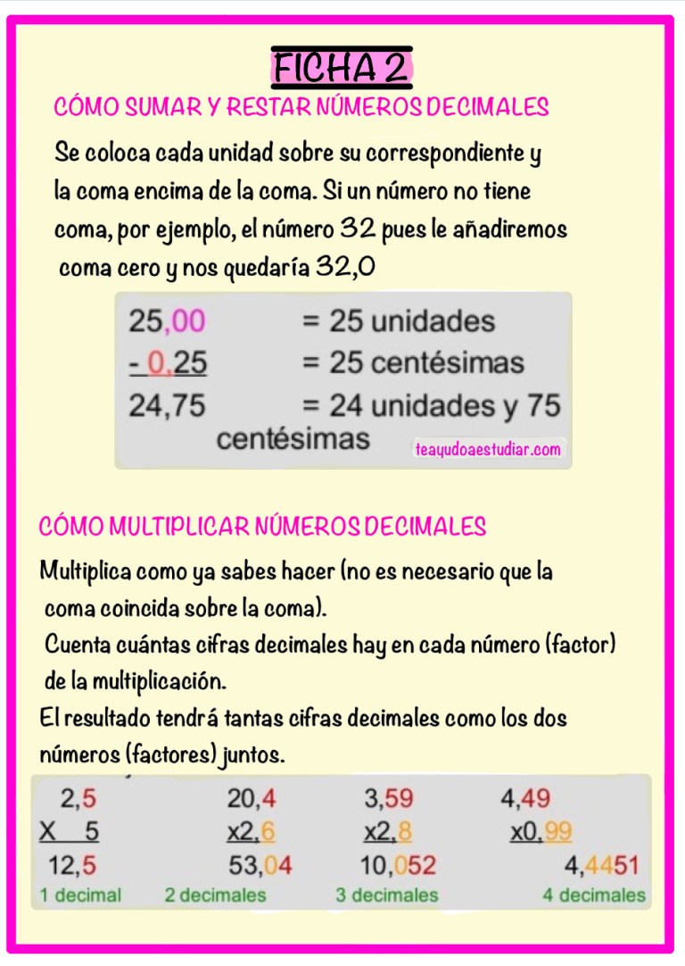 Números decimales II